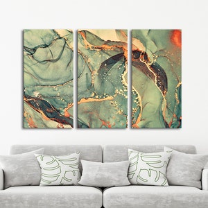 Large Abstract Canvas Marble Canvas Print Abstract Wall | Etsy