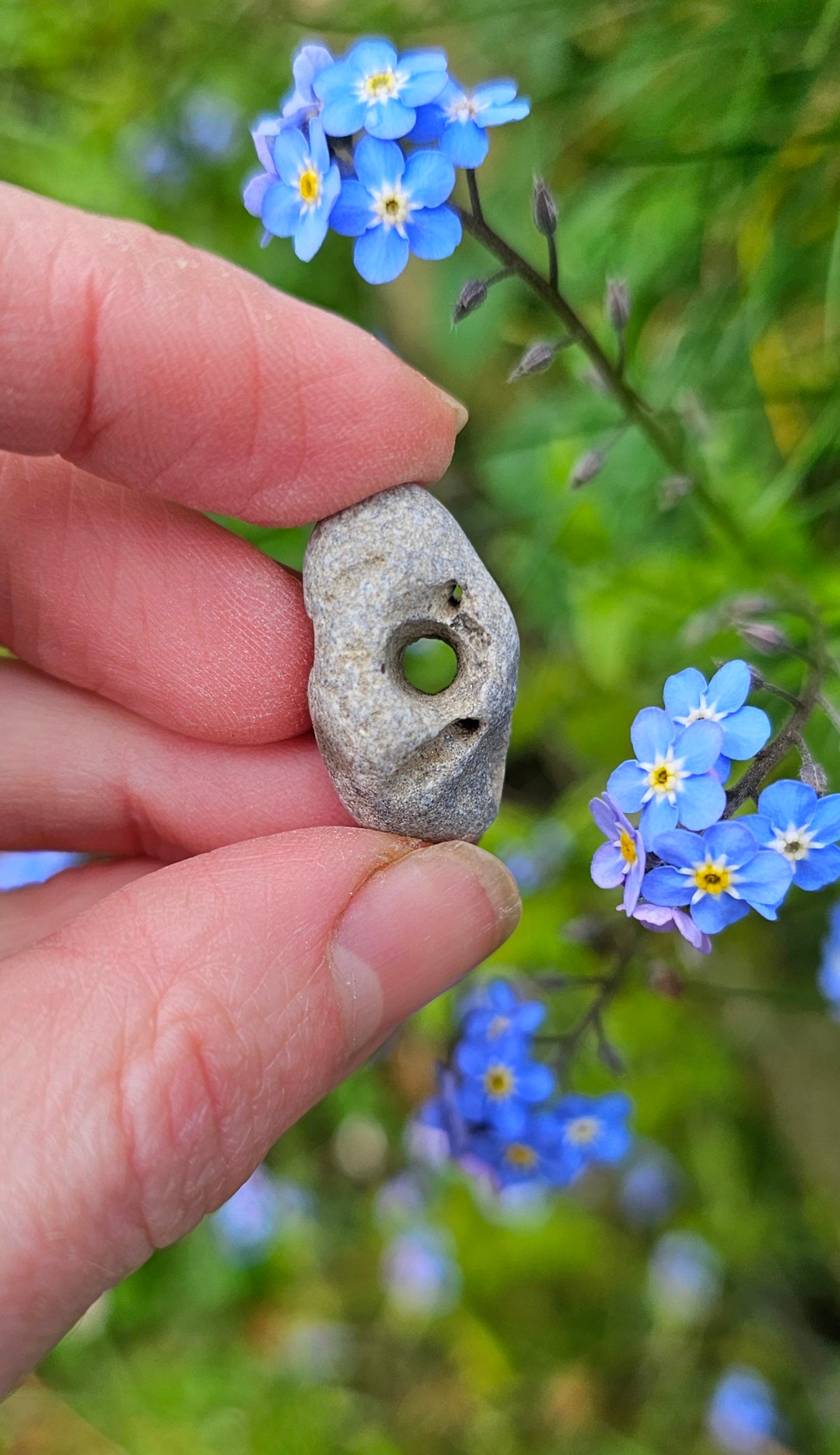 Mini Hag Stone, Small Witches Holey Stone, Natural Welsh Fairy Stone ...