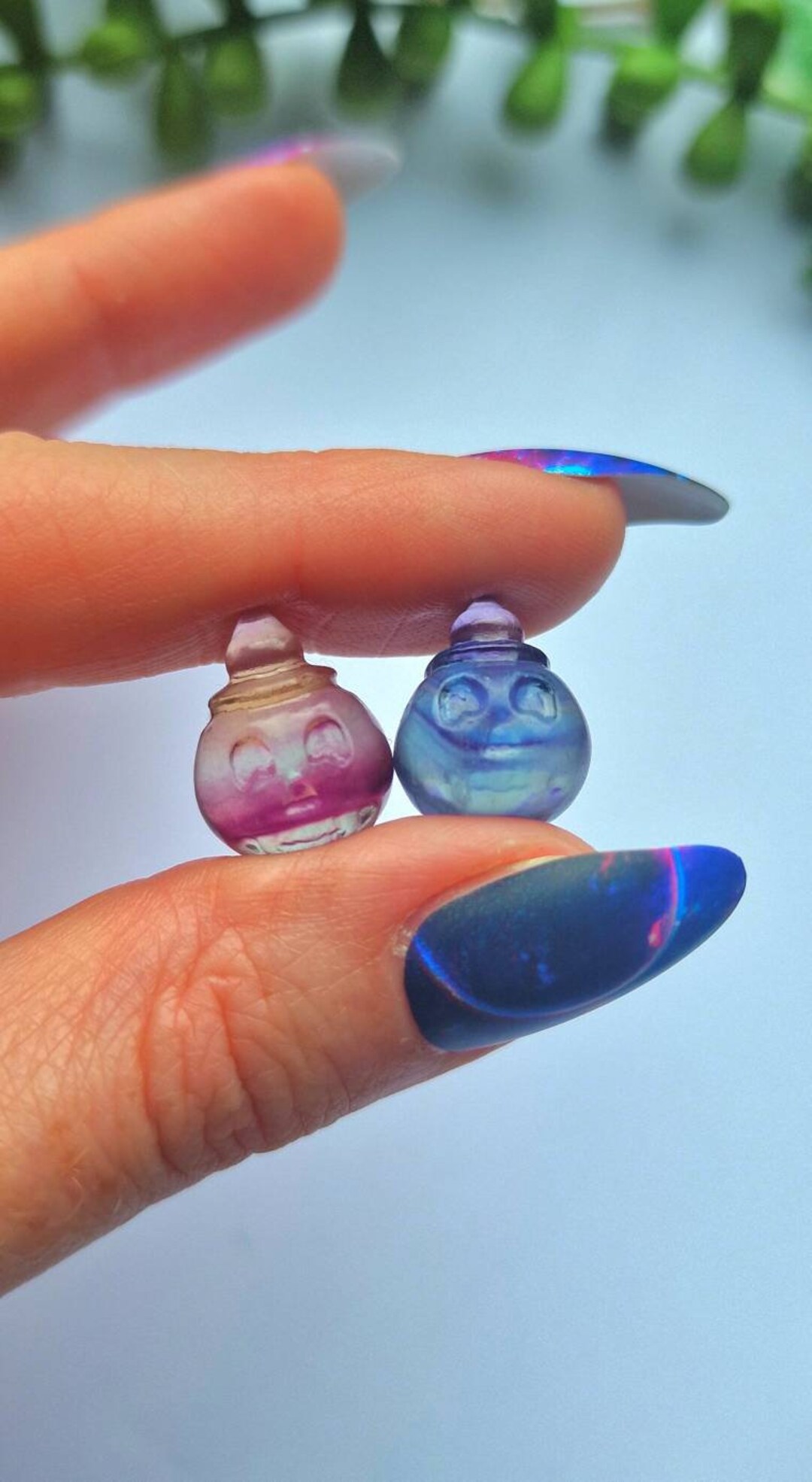 Mini Fluorite Pumpkin Carving, Crystal Jack O Lantern Carvings, Mini ...