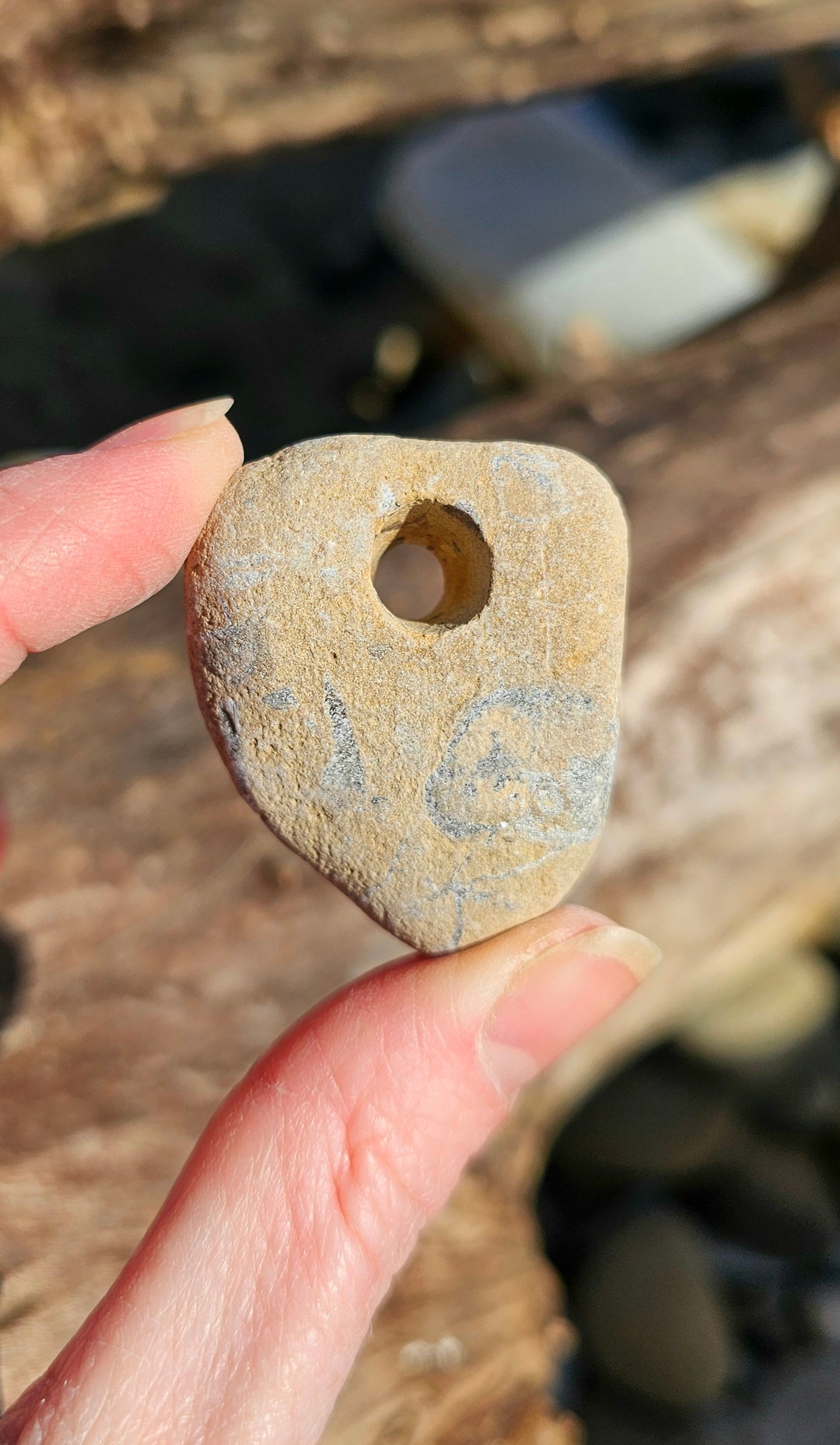 Hag Stone, Small Witches Holey Stone, Natural Welsh Fairy Stone ...