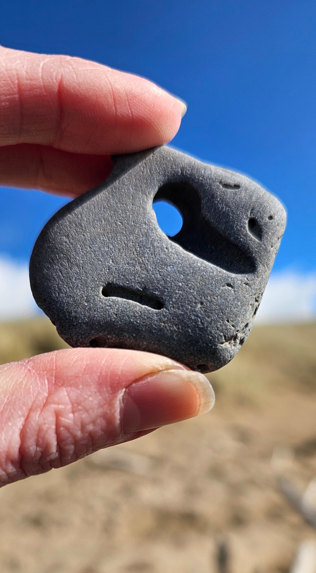 Hag Stone, Small Witches Holey Stone, Natural Welsh Fairy Stone ...