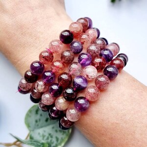 Super Seven Crystal Bracelet Super 7 Crystal Jewellery - Etsy UK