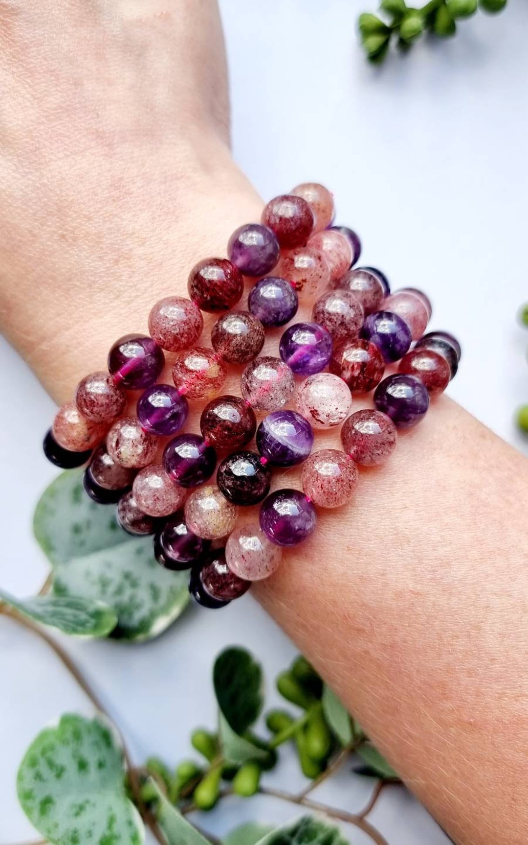 Super Seven Crystal Bracelet Super 7 Crystal Jewellery Protection ...