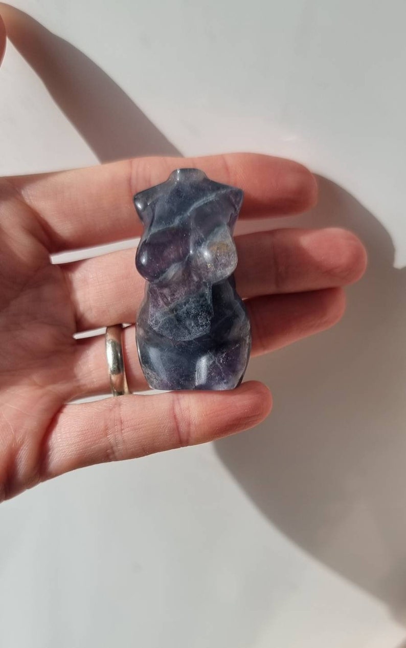 Fluorite Goddess Body Carving Crystal Female Body Crystal - Etsy