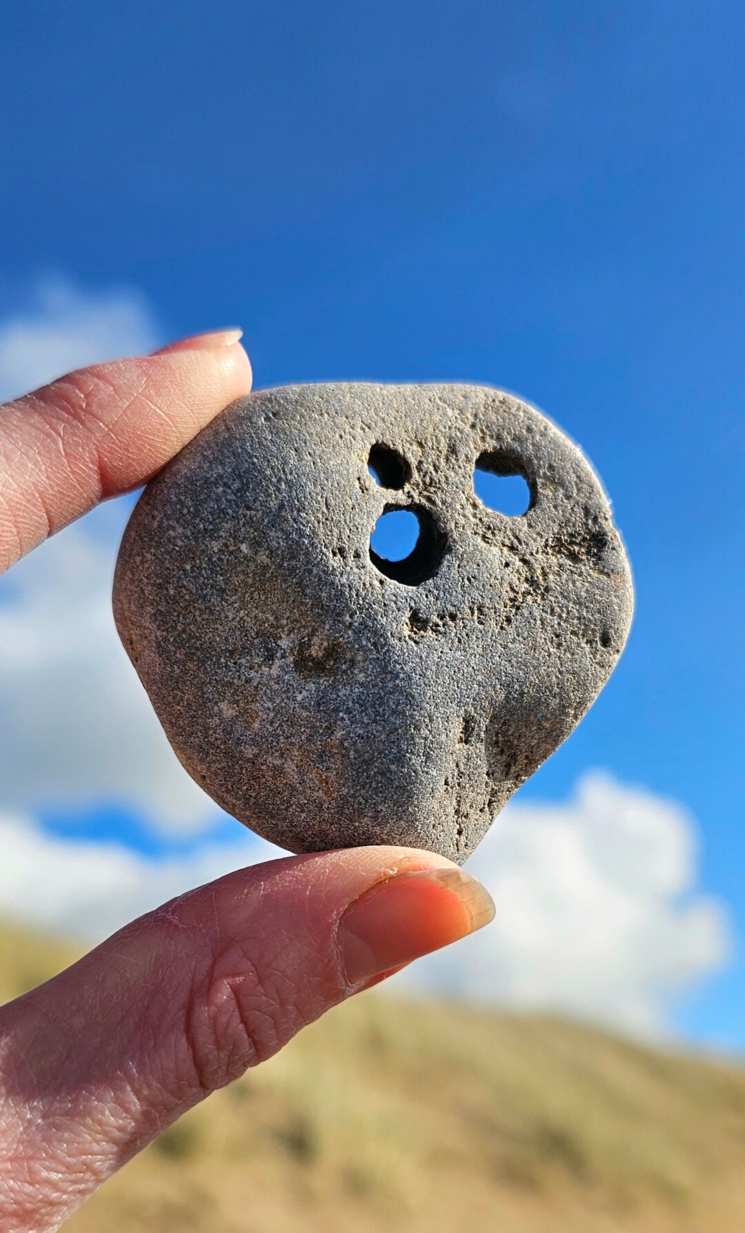 Hag Stone, Small Witches Holey Stone, Natural Welsh Fairy Stone ...