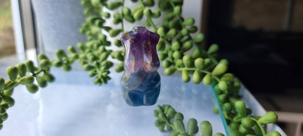 Fluorite Goddess Body Carving Crystal Female Body Crystal - Etsy