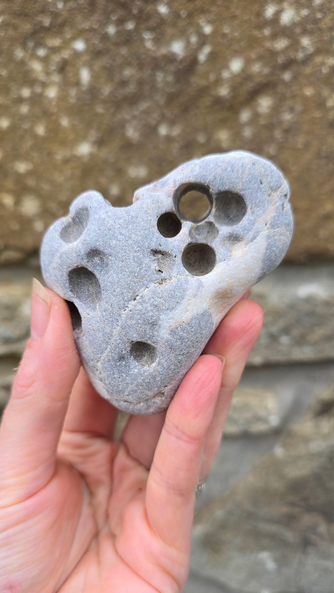 Hag Stone, Magic Witches Holey Stone, Natural Welsh Fairy Stone ...