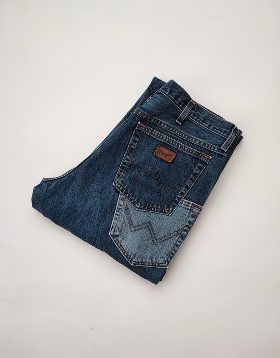 Wangler straight Blue jeans - vintage high waist jean… - Gem