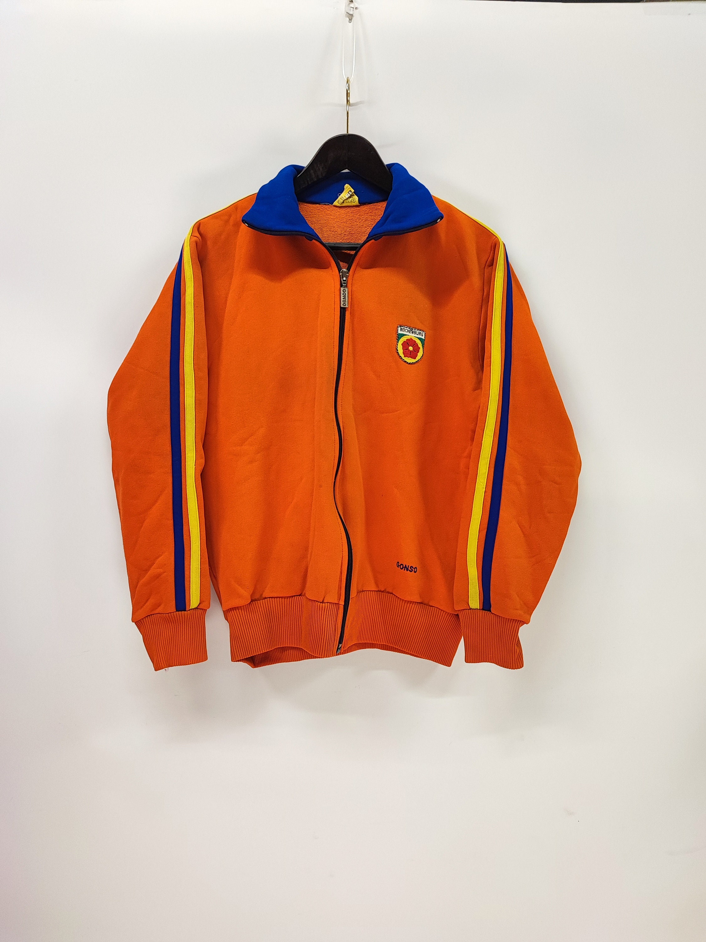 Gonso Reihenburg Vintage 70s Tracksuit Top M L / Sport Retro Training ...