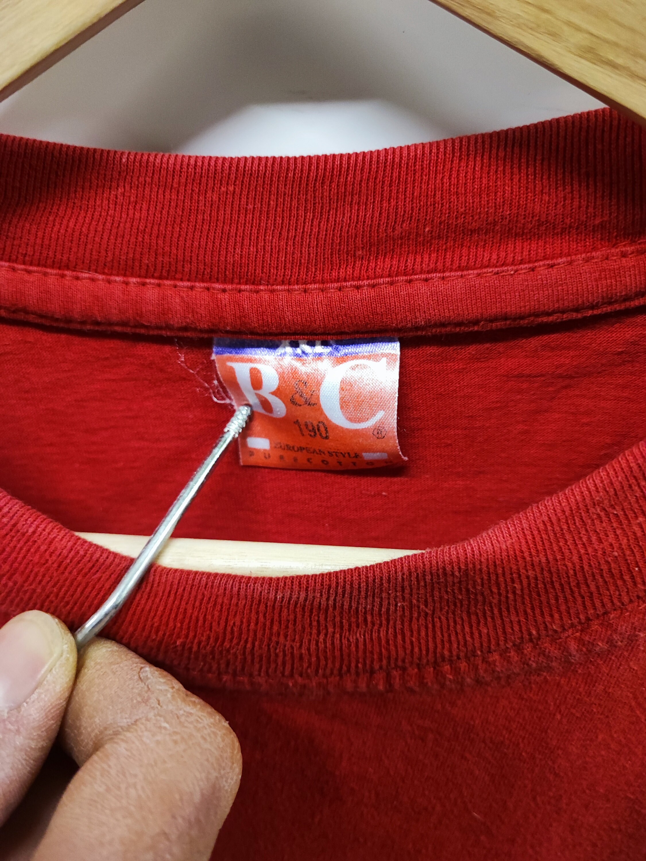 90s B&C T-shirt 'jesus Christ He's the Real Thing, No Joke!' - Red Jesus Christ / Coca Cola T ...