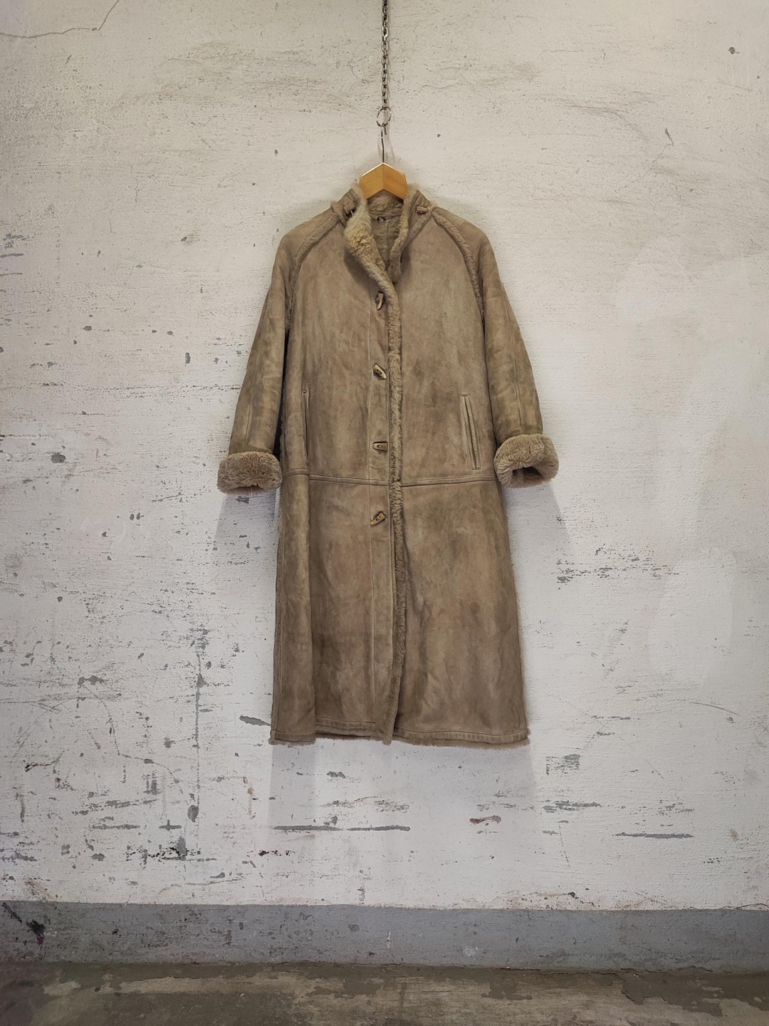 Jobis Vintage Shearling Coat Boho Special, Vintage 70s 80s Unisex With ...