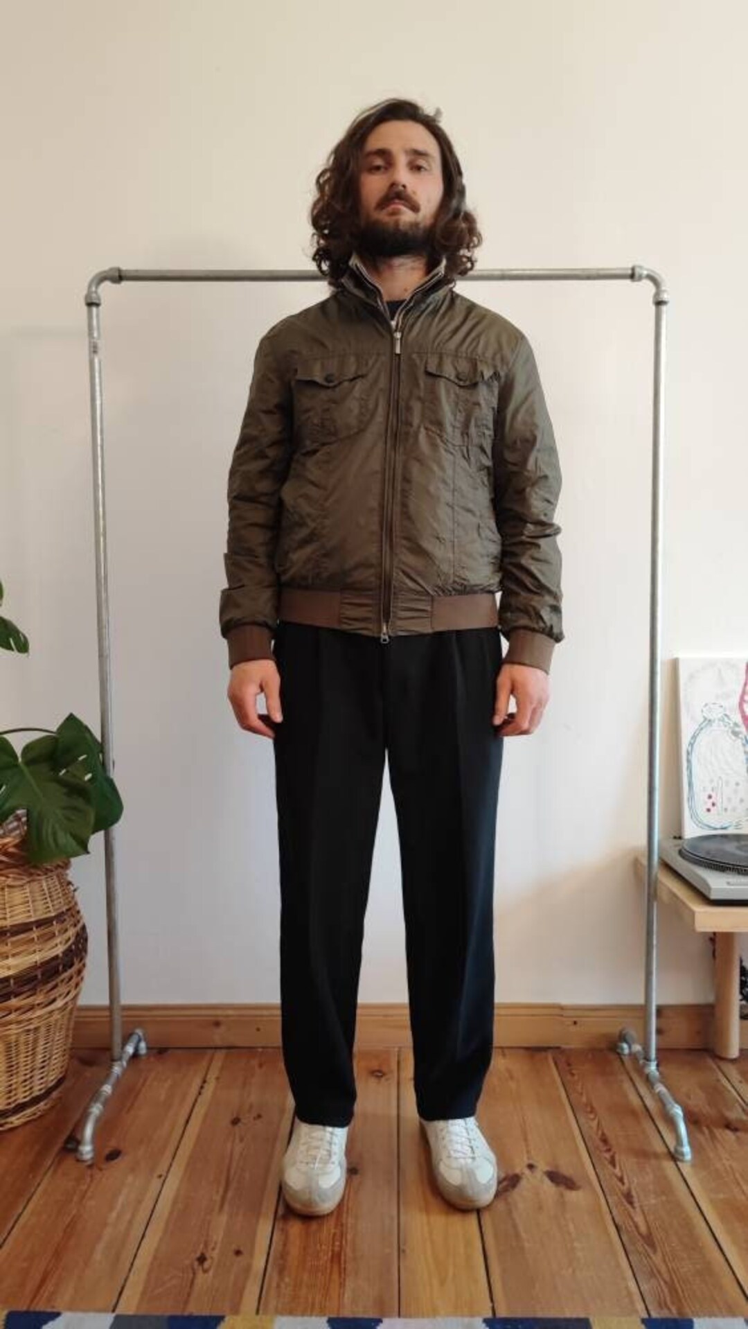 Cerruti 1881 Technical Jacket Vintage Cool Design Metallic Green Large ...