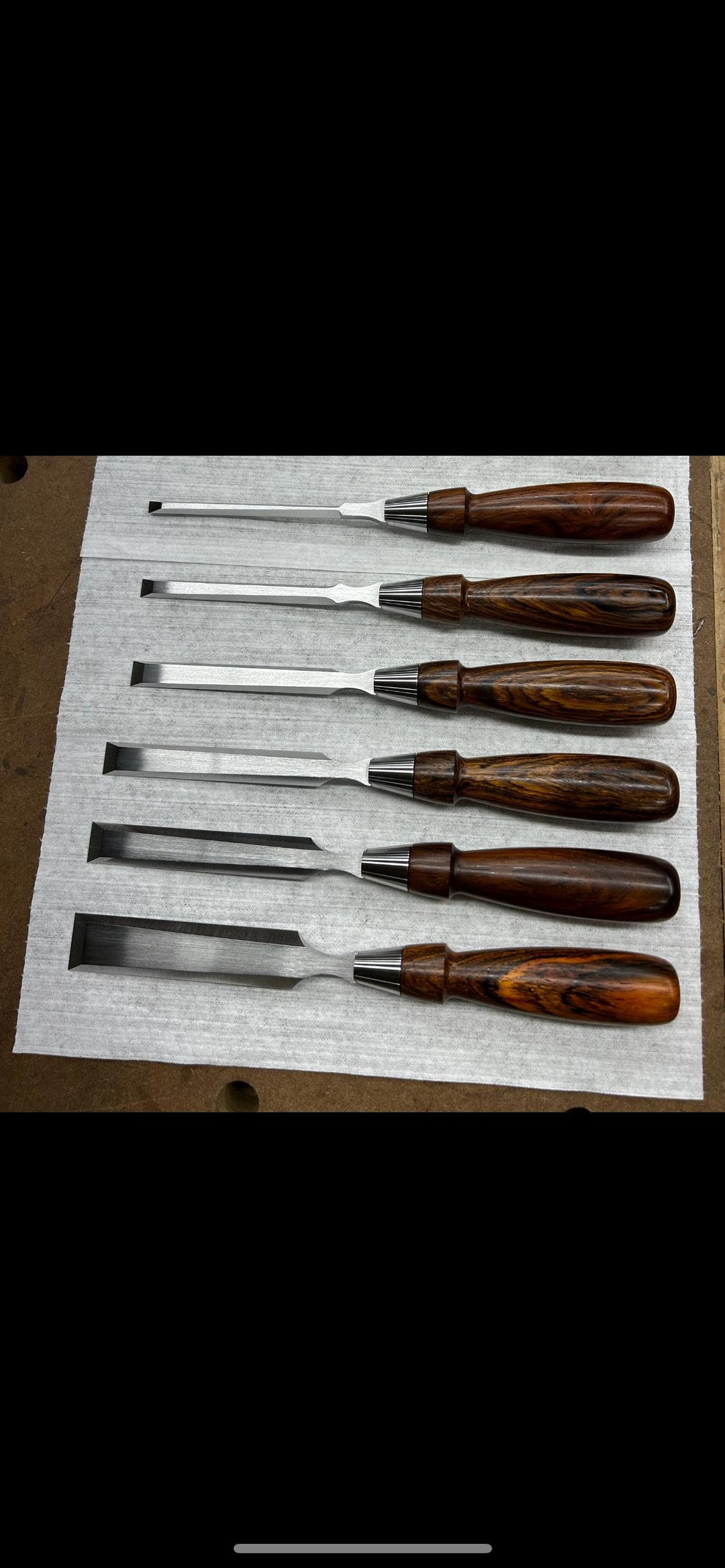 PRE-ORDER 6-piece Cocobolo Bench Chisel Set - Etsy