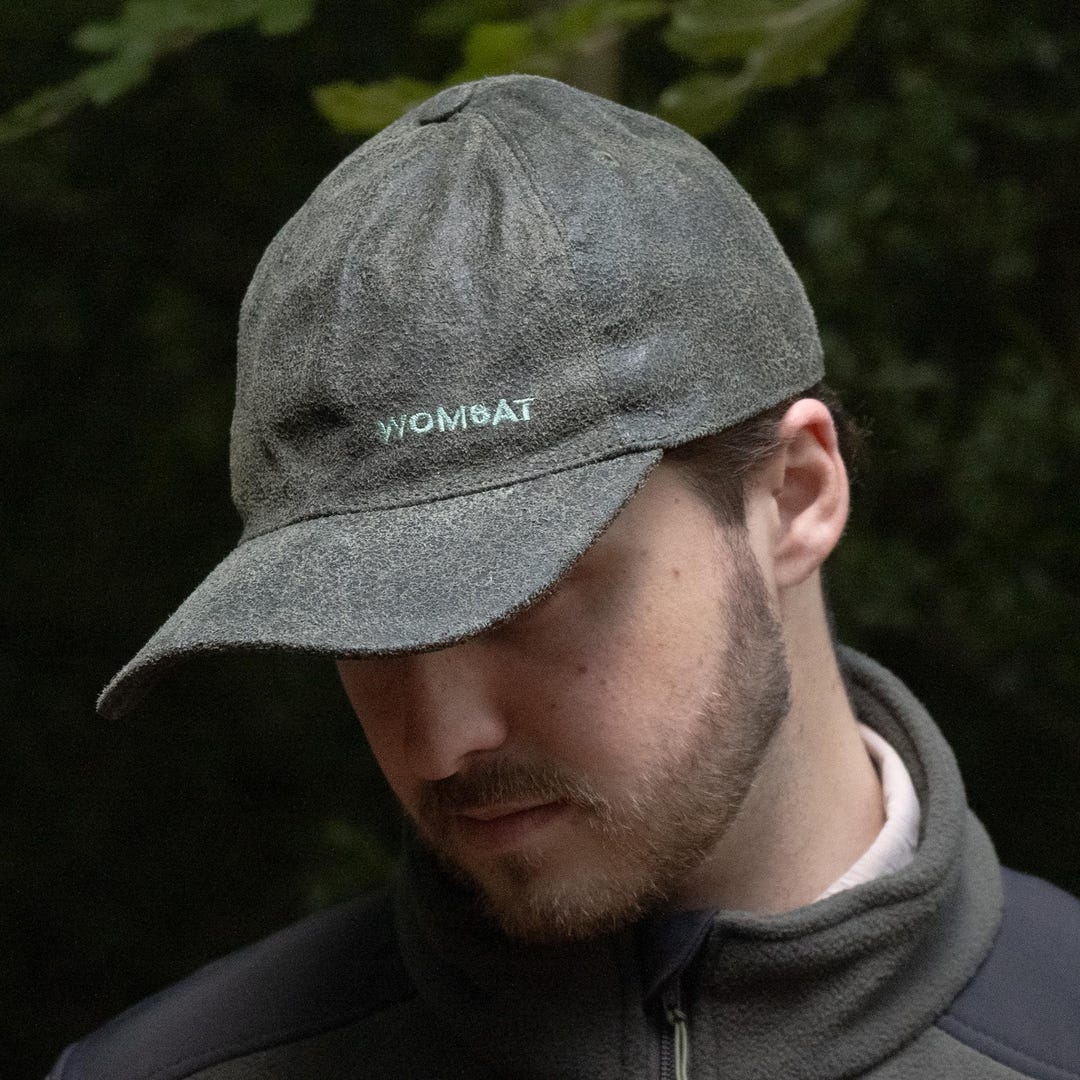 Weathered Leather Baseball Cap Lightweight UV Protection for Hiking ...