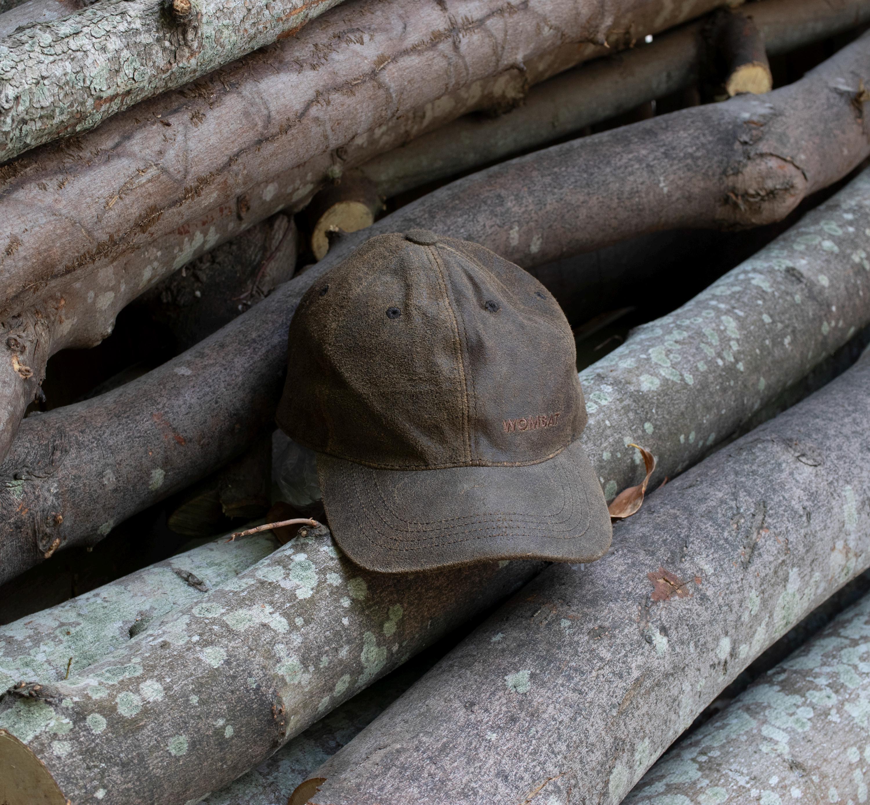 Weathered Leather Baseball Cap Waterproof Outdoor Hat | Handcrafted ...
