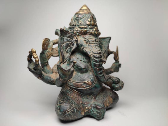 Lord Ganesha Statue Sri Ganesh 3 Faces Ganesha With 6 Armed | Etsy
