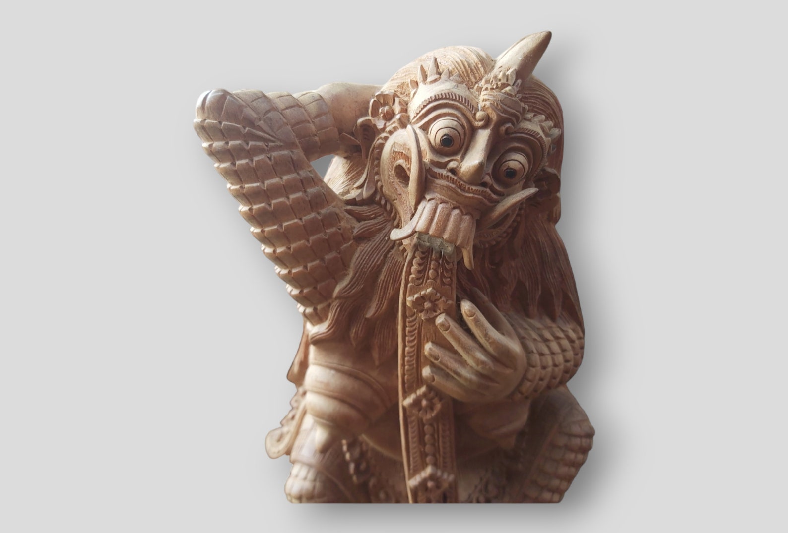 Wooden Rangda Statue, Rare Rangda Statue, Quin of Damon, Balinese ...