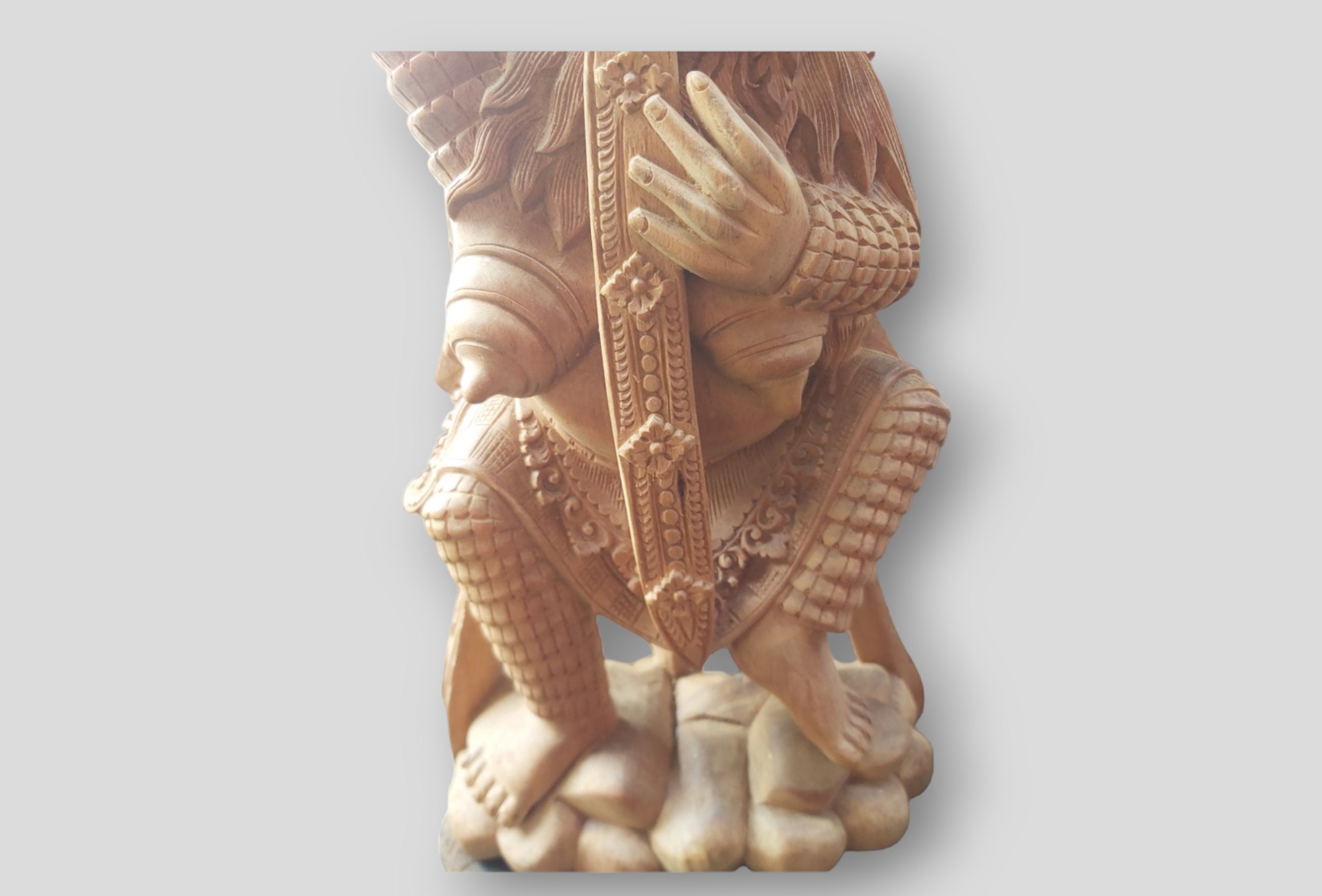 Wooden Rangda Statue, Rare Rangda Statue, Quin of Damon, Balinese ...