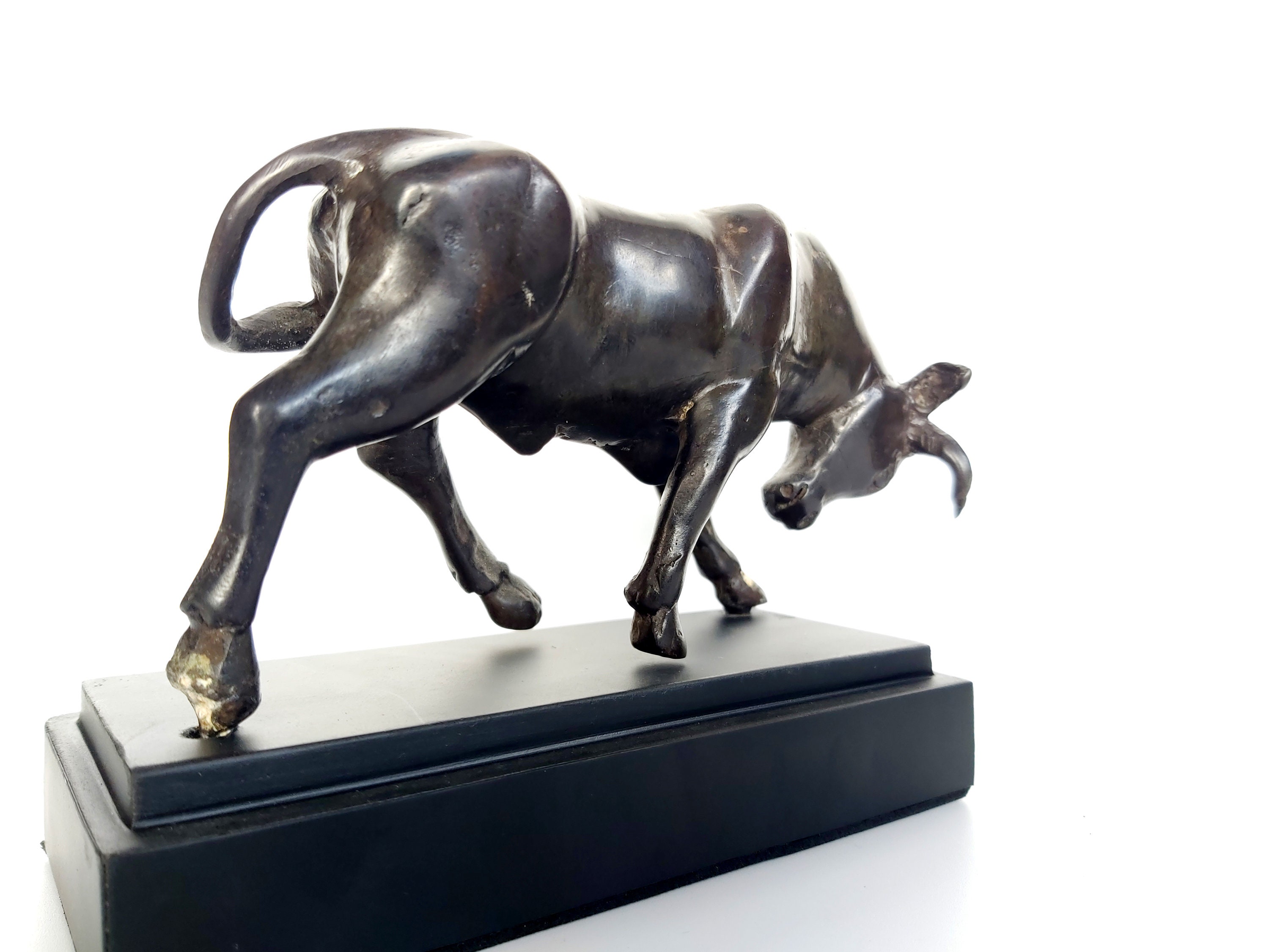 Bronze Bull Statue, Bull Figurine, Zodiac Statue, Taurus, Wild Animal ...