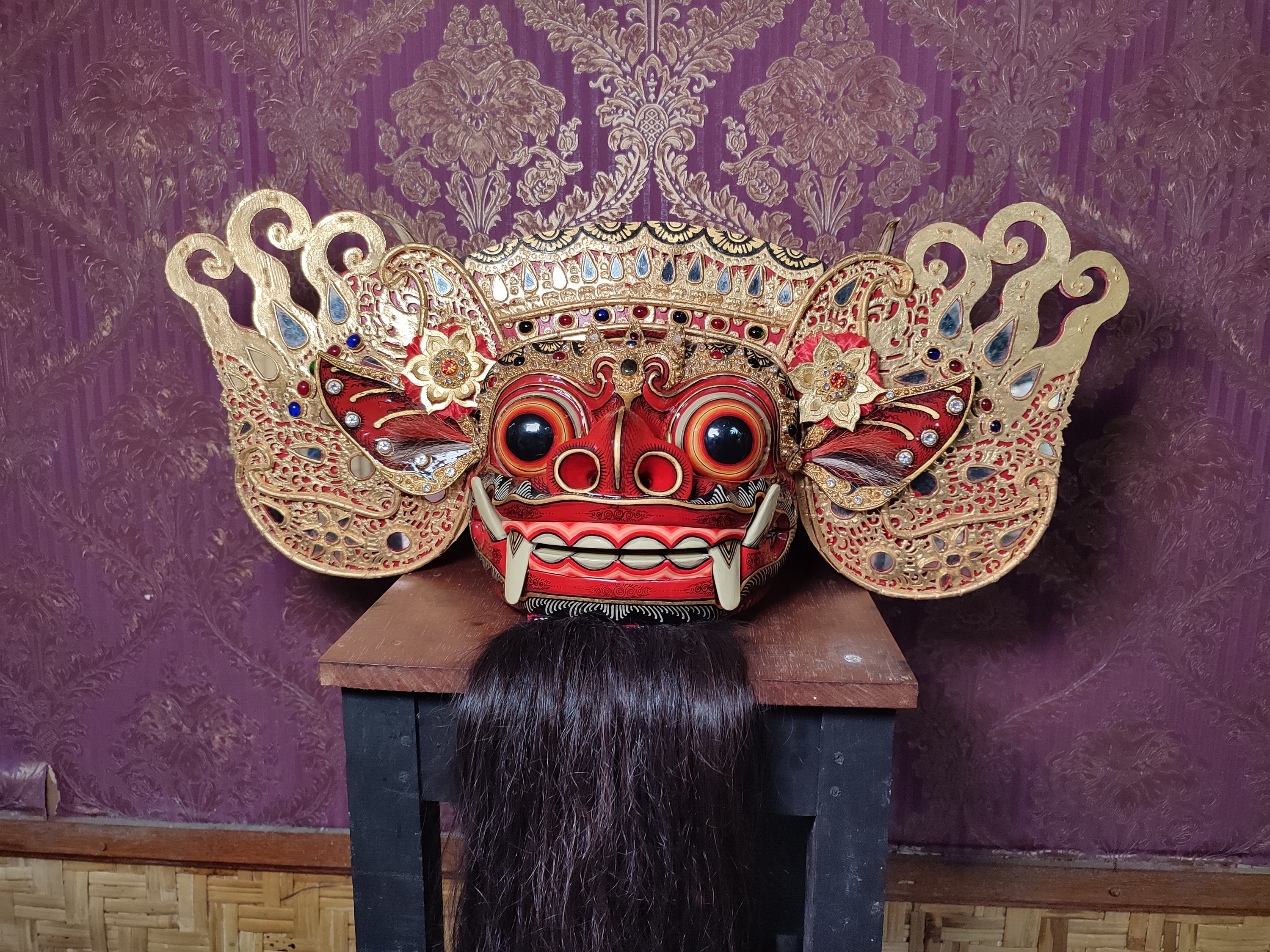 Balinese Barong Mask, Good Quality, Wood Carving, Handmade Barong Mask ...