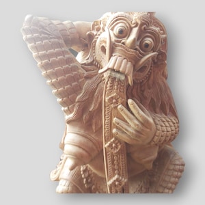 Wooden Rangda Statue, Rare Rangda Statue, Quin of Damon, Balinese ...