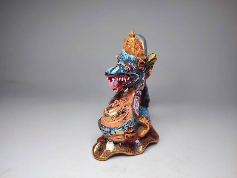 Handmade Naga Basuki, Balinese Dragon Style, Dragon Statue, Wooden ...