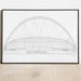Wembley Stadium, London, UK, Line Art Drawing, Sports Stadium, Landmark ...