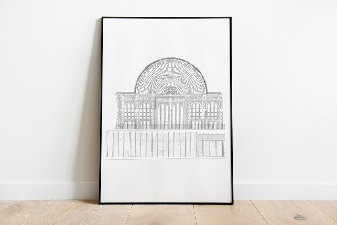 Royal Opera House, London, Line Art Drawing, Landmark, Home and Travel ...