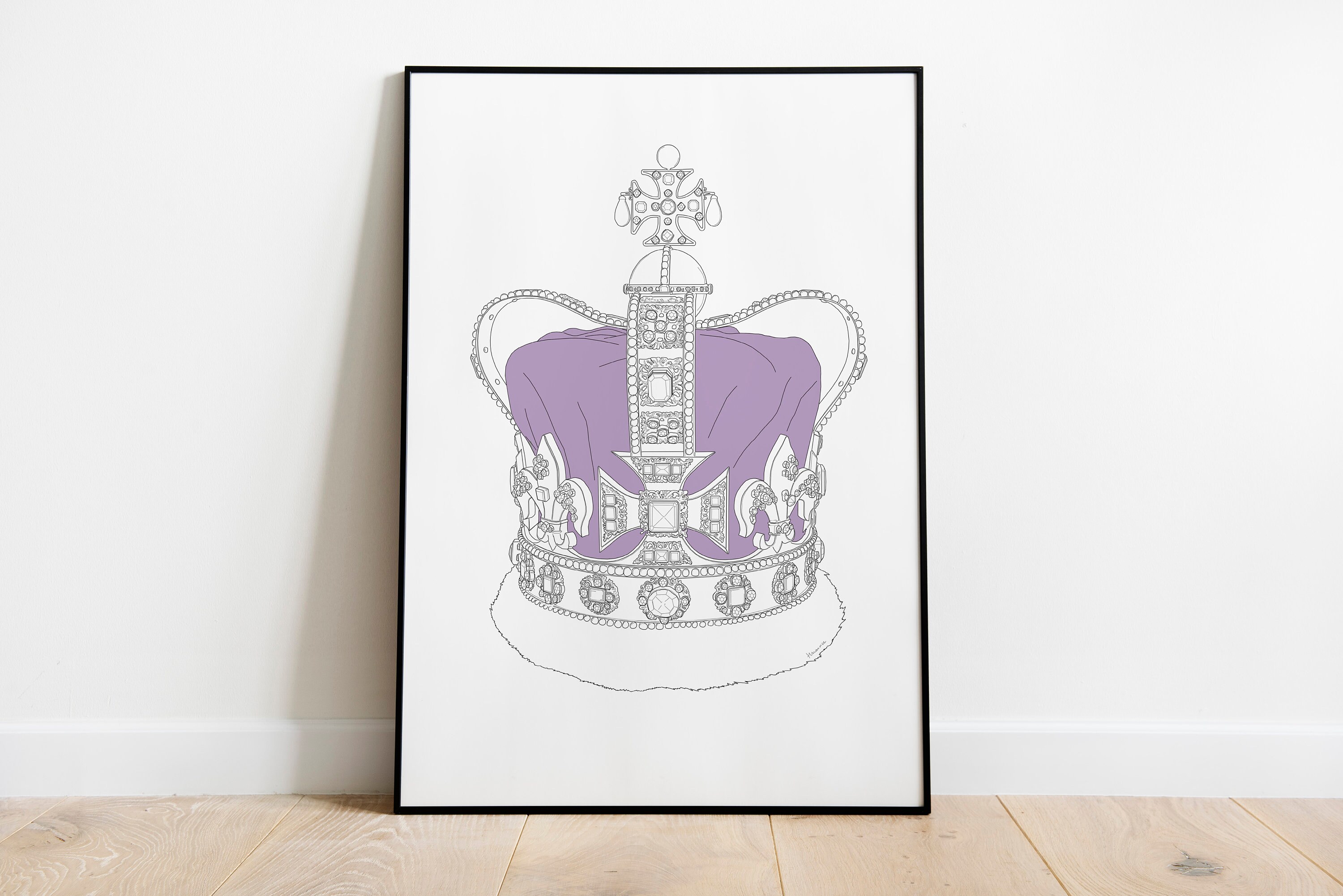 Queen Elizabeth Crown Drawing