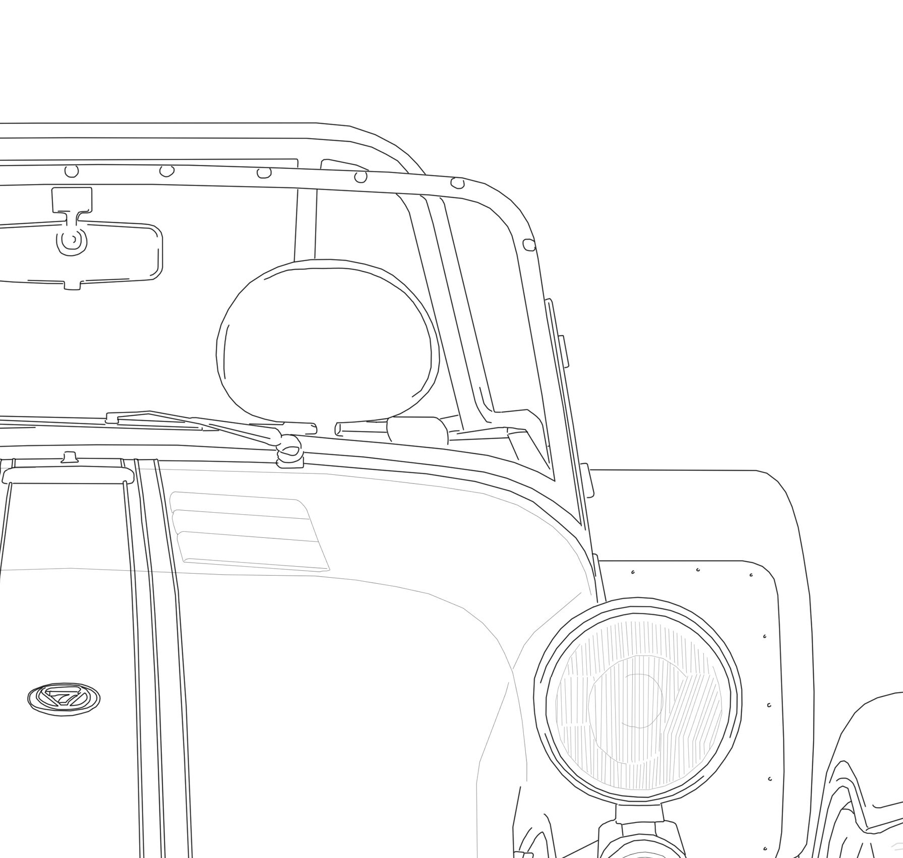 Caterham 7, Car, Line Art Drawing, Transport, Classic Car, Home and ...