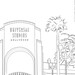 Universal Studios, Hollywood, Los Angeles, Line Art, Line Drawing ...