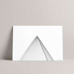 The Shard, London, UK, Line Art Drawing, City Scene, Landmark, Home and ...