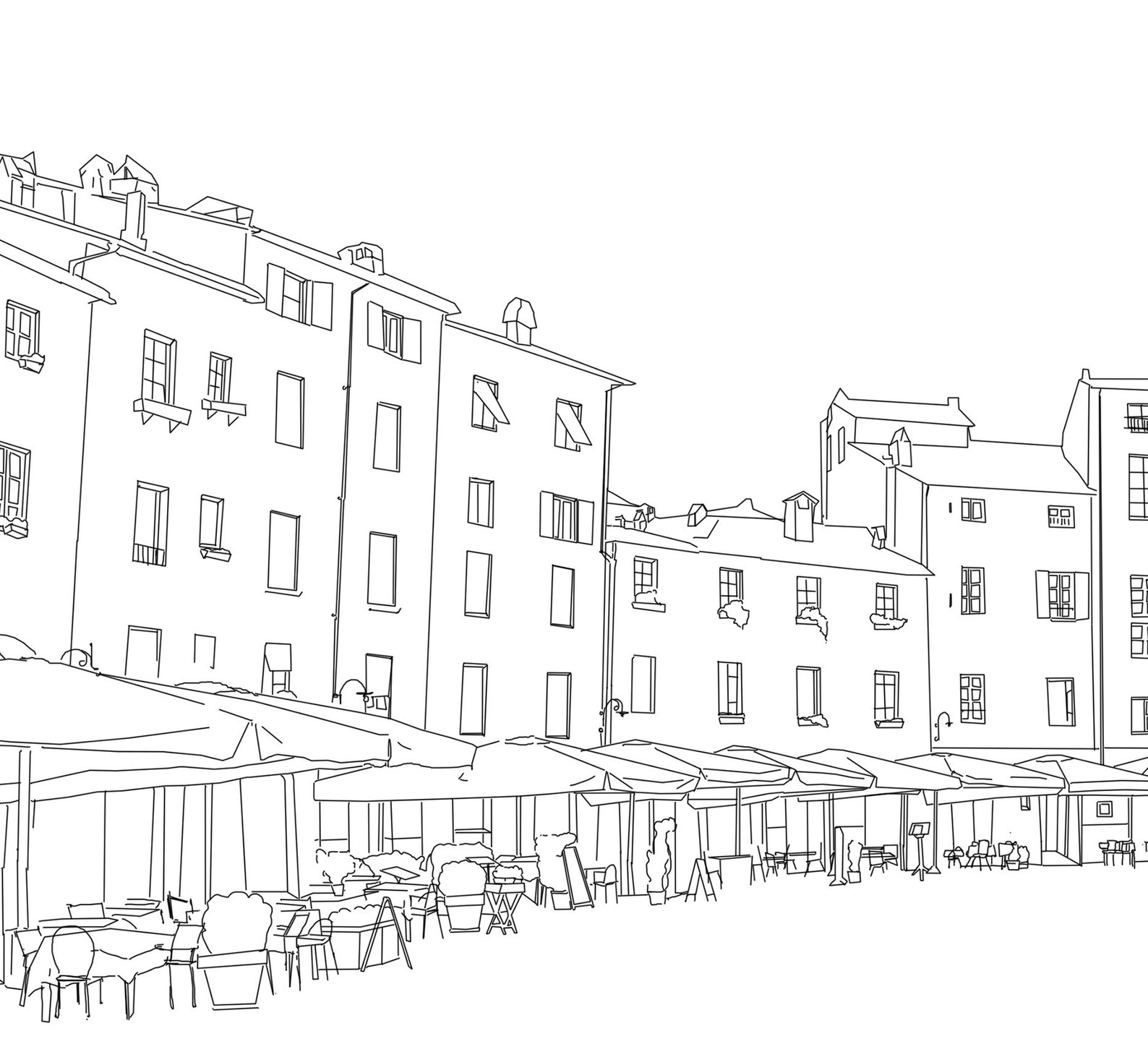 Lucca, Italy, Travel Drawing Line Art, Digital Download, Travel Decor ...