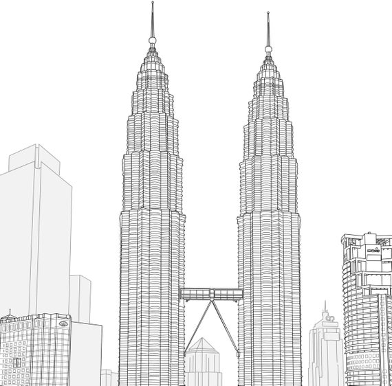 Klcc Drawing