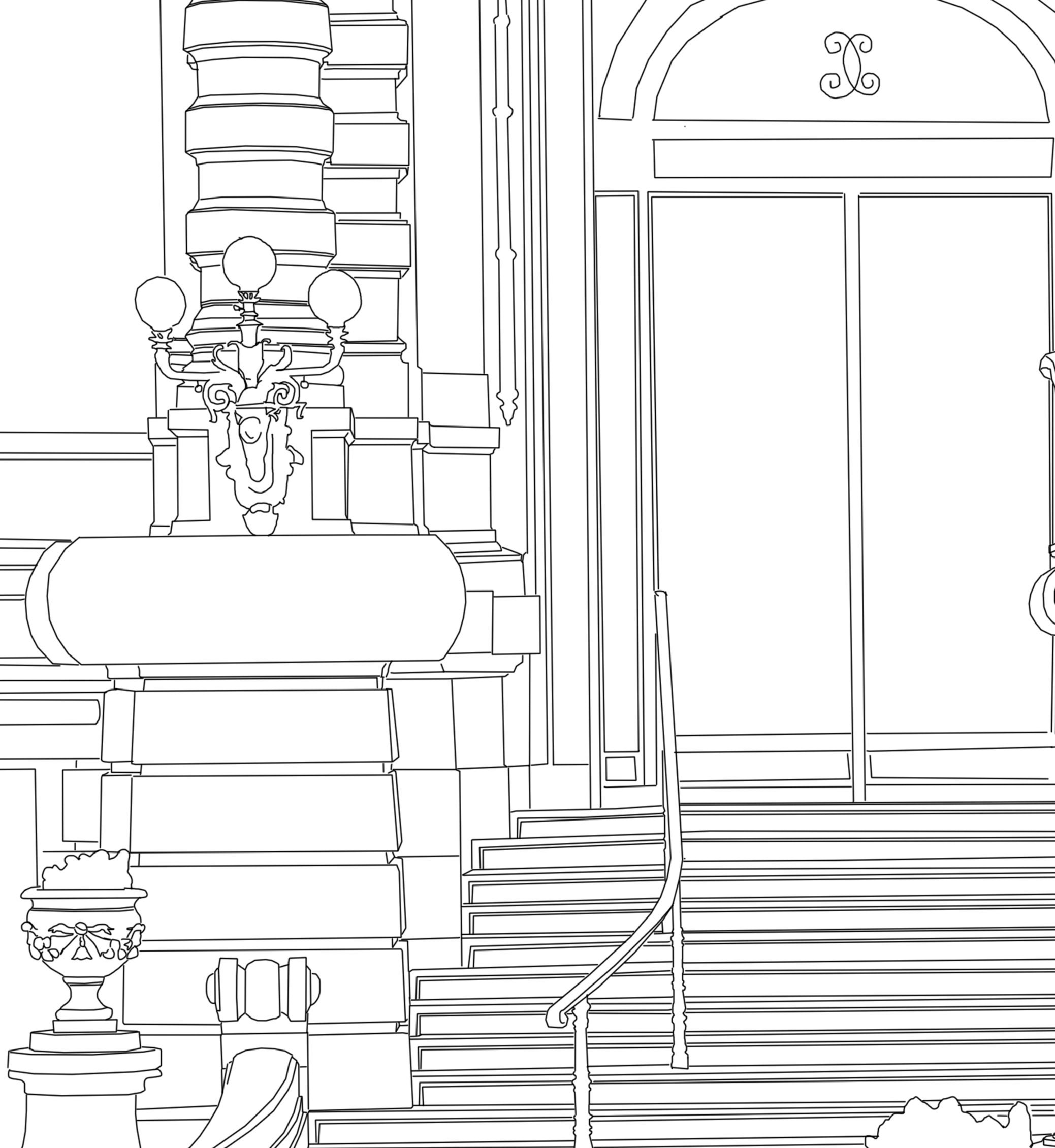 Monaco Travel Art Line Art Line Drawing digital download | Etsy