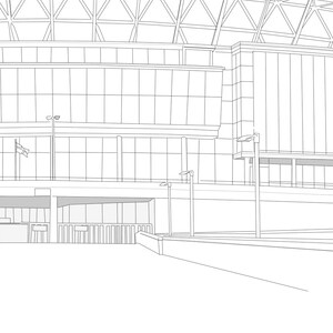 Wembley Stadium, London, Line Art, Line Drawing, Digital Download ...