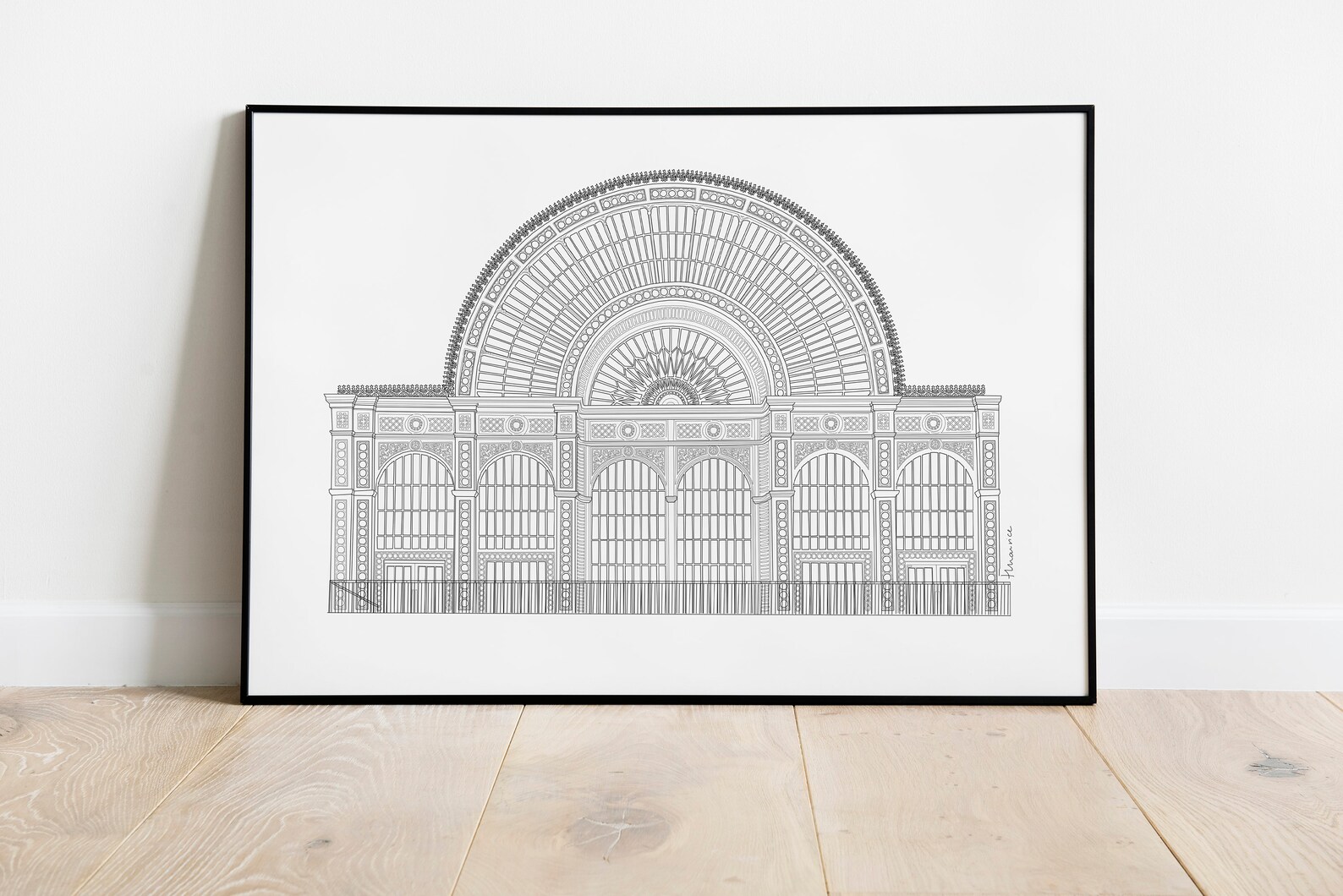 Royal Opera House, Windows Detail, London, Line Art Drawing, Landmark ...
