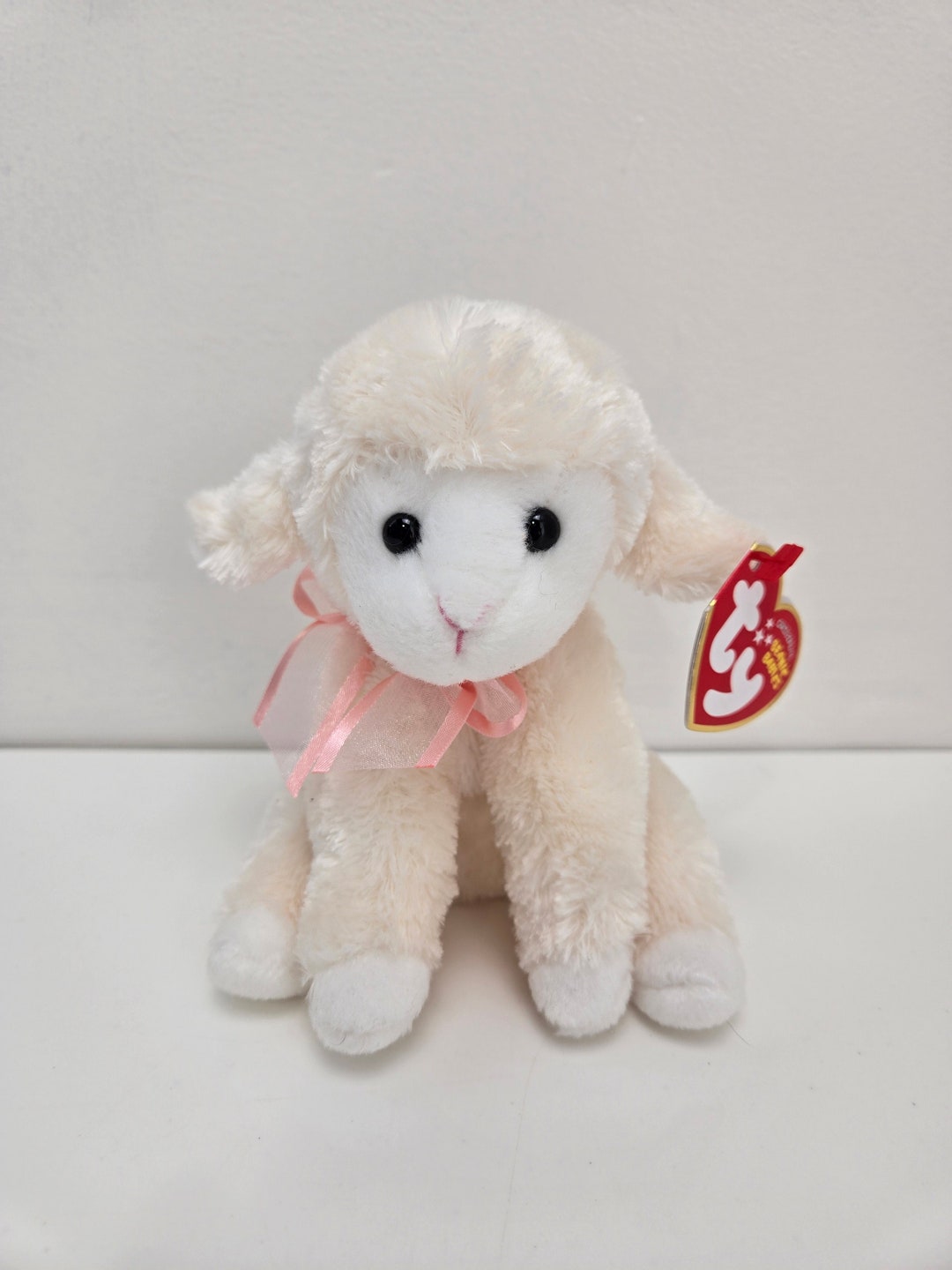 Ty Beanie Baby “fleecia” the Lamb With Pink Bow *rare* (5.5 Inch) - Etsy