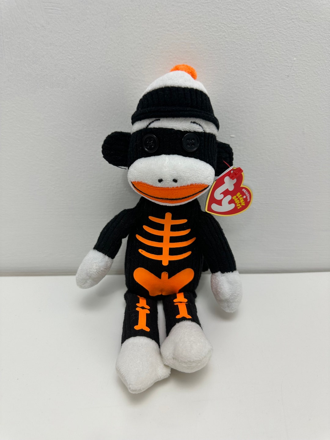 Ty Beanie Baby “tricks” the Skeleton Sock Monkey (8.5 Inch) - Etsy