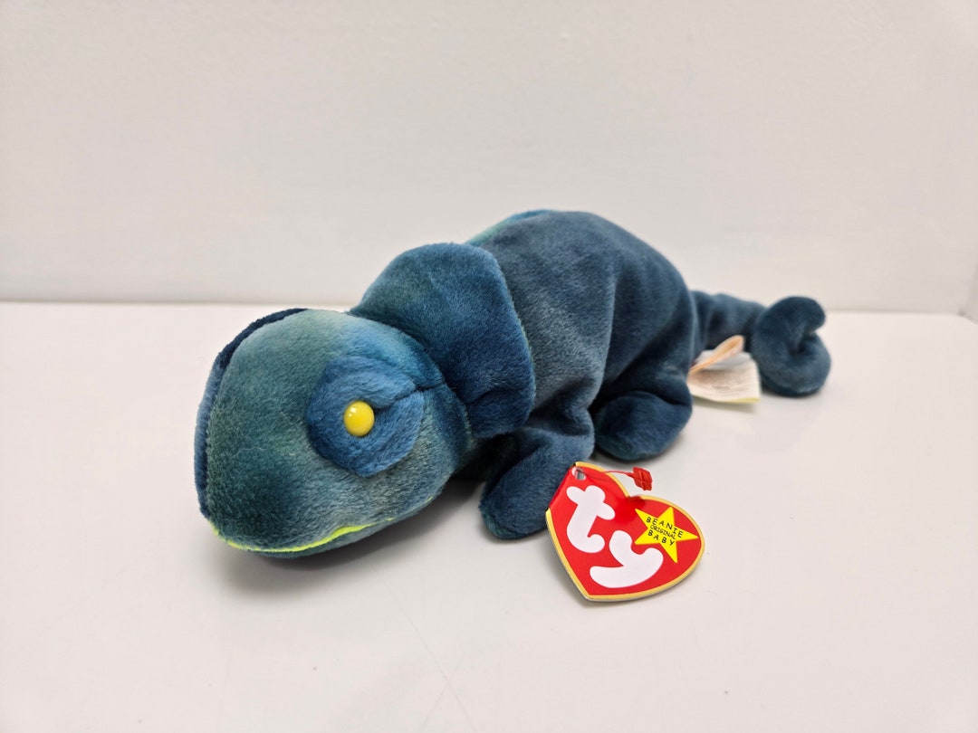 Ty Beanie Baby “rainbow” the Chameleon Handmade in Indonesia With ...