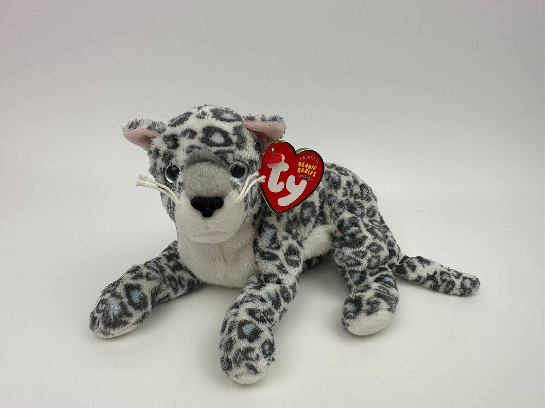 Ty Beanie Baby sundar the Snow Leopard Internet Exclusive rare 8.5 Inch ...