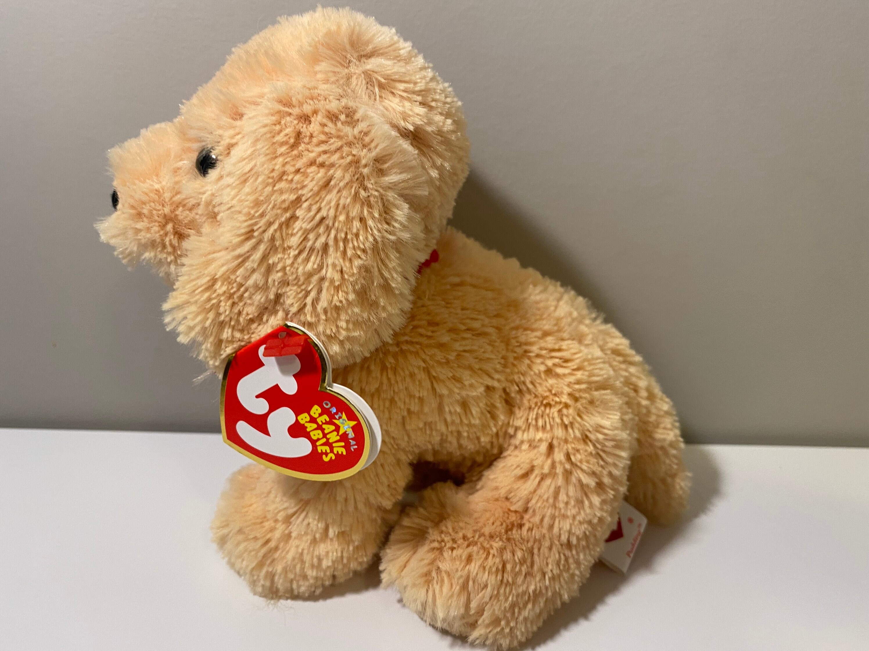TY Beanie Baby pudding the Golden Retriever Plushie rare - Etsy