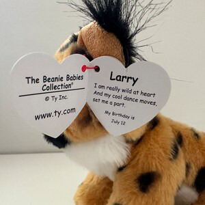 TY Beanie Baby “larry” the Lynx! (6 Inch) - Etsy