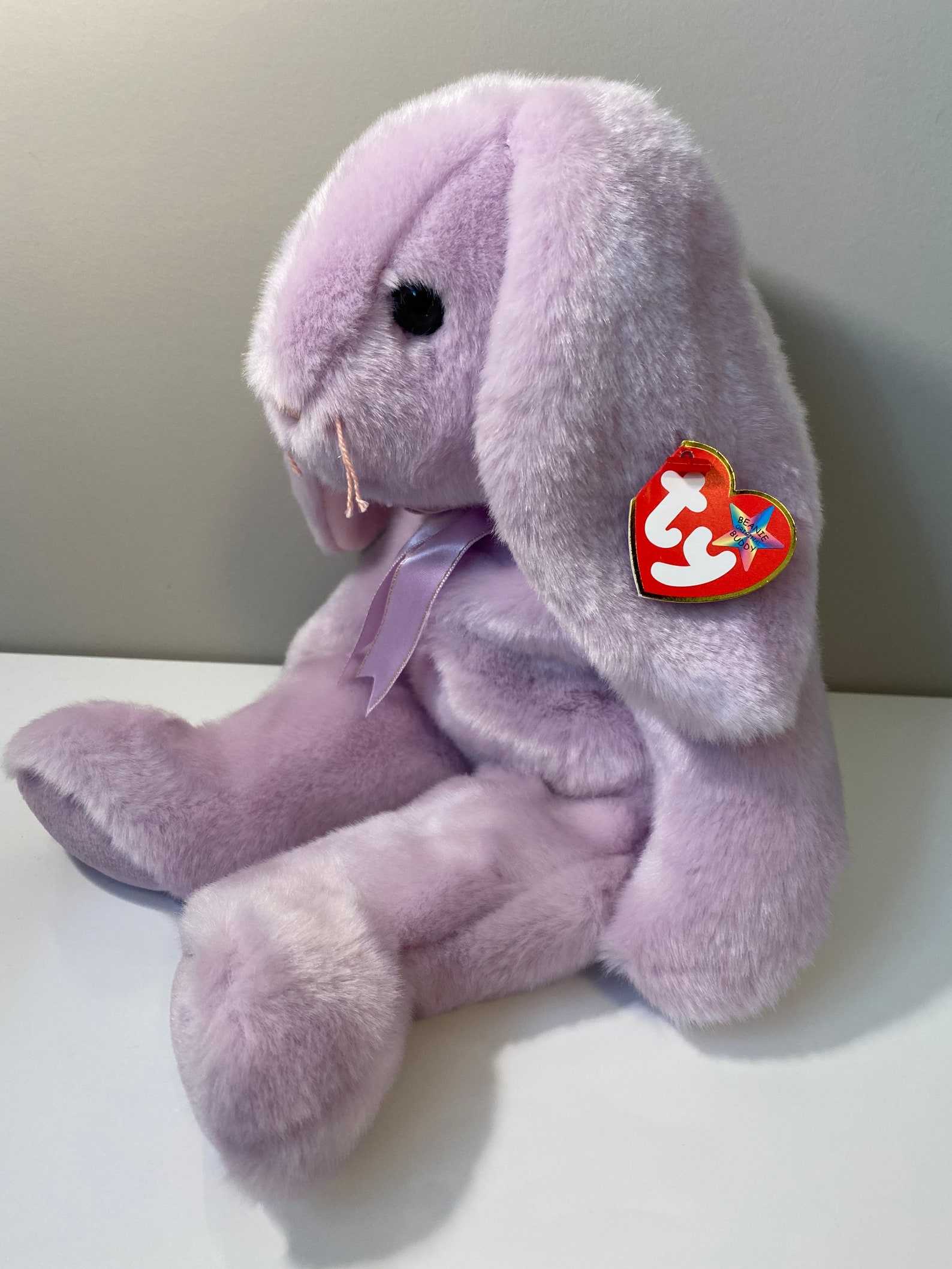 TY Beanie Buddy Floppity the Purple Bunny Rabbit Soft Plush | Etsy