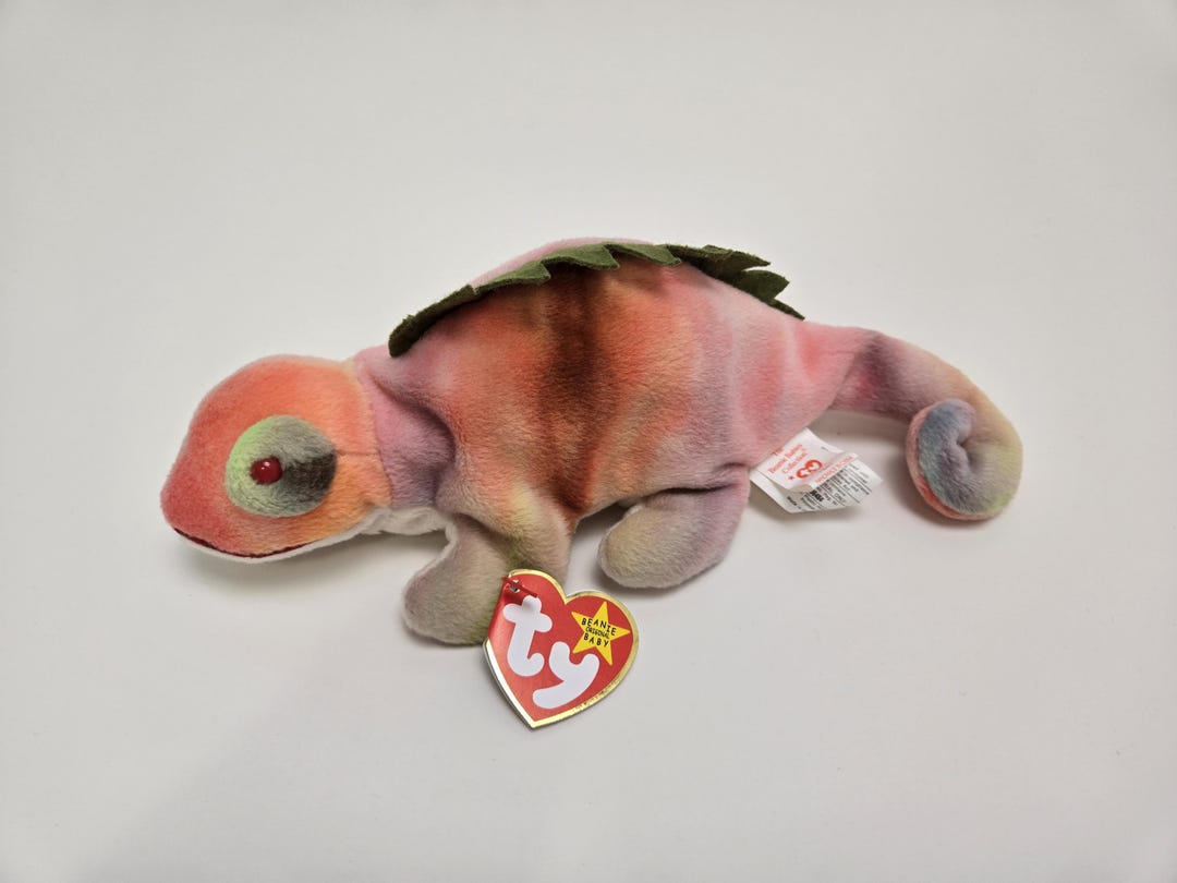 Ty Beanie Baby “iggy” the All Pink Tie-dye Iguana! (9 Inch) - Etsy
