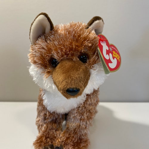 TY Beanie Baby howl the Wolf 7 Inch - Etsy