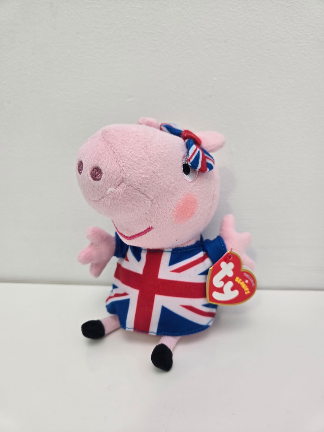 Ty Beanie Baby “union Jack Peppa” - From the Children’s Show Peppa Pig ...