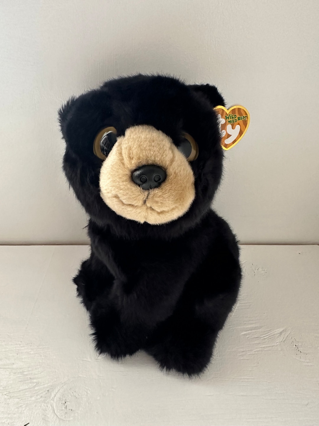 Ty Wild Wild Best Collection “midnight” the Black Bear *rare* (10 Inch ...