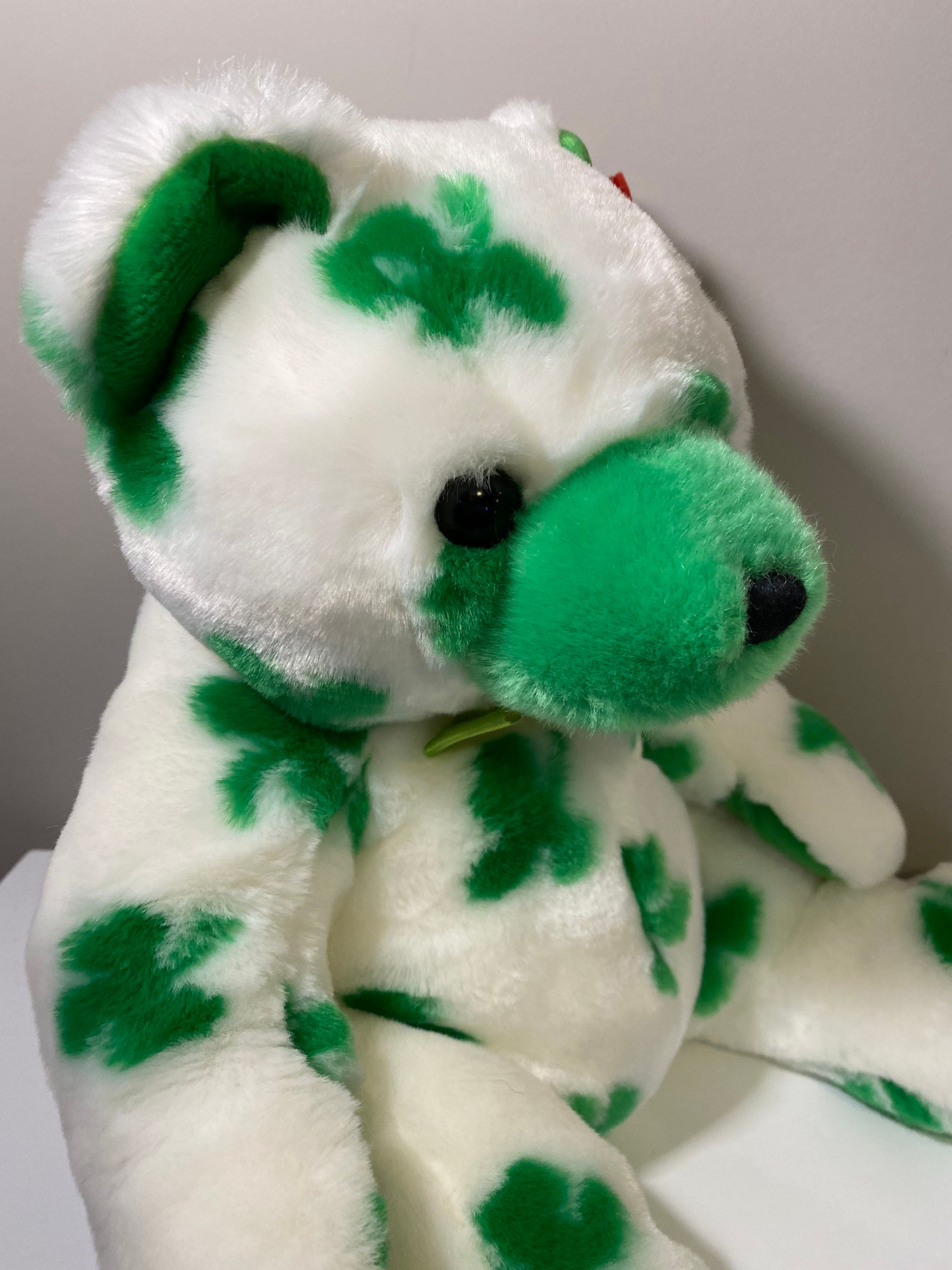 TY Beanie Buddy Clover the Irish Bear Big Version 13.5 | Etsy