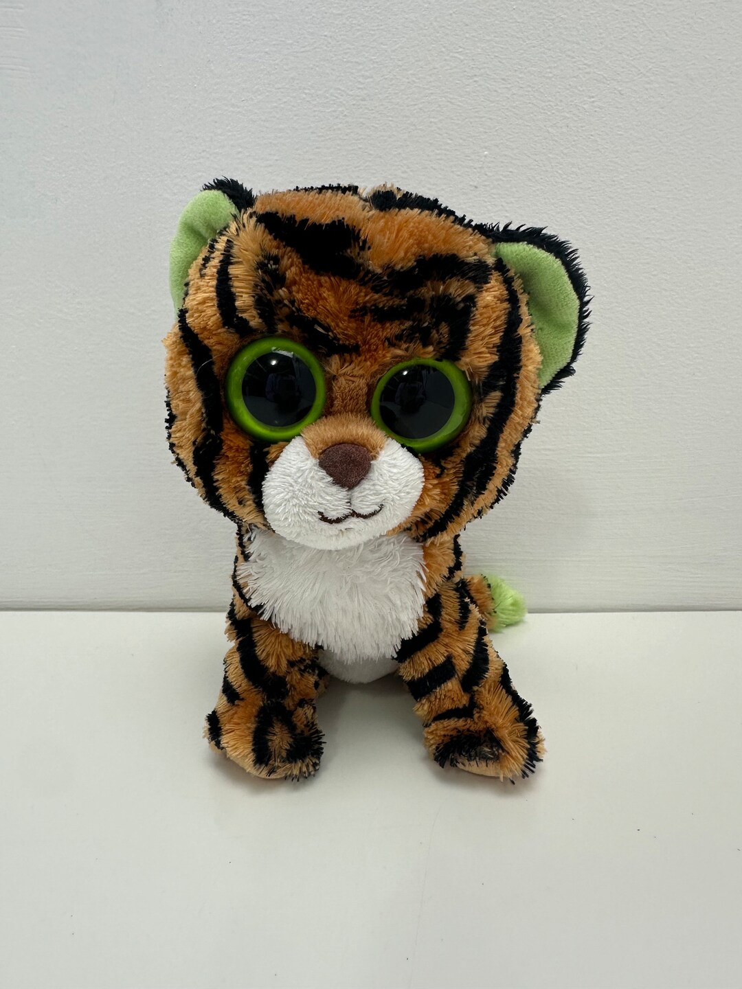 Ty Beanie Boo “stripes” the Tiger - Solid Eye Colour *rare* No Hang Tag ...